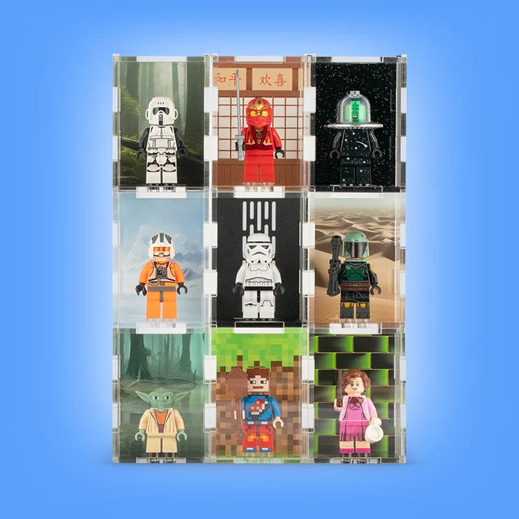 Modular and stackable LEGO minifigure display cases – Minifig Archive