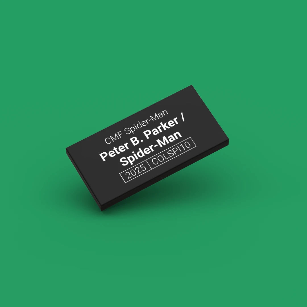 Identification tag for LEGO Minifigure Peter B. Parker Spider-Man ...