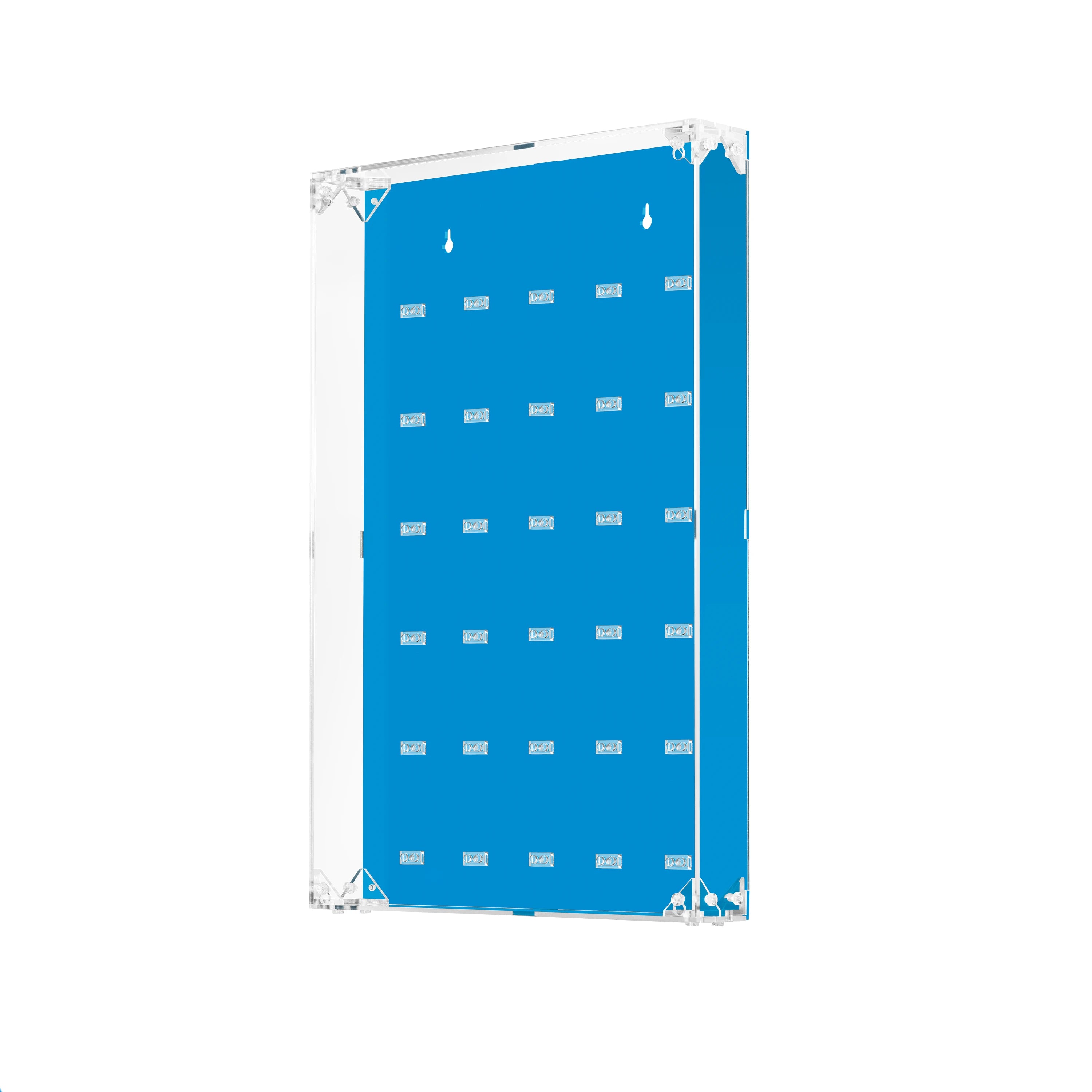 Light Blue Gloss LEGO Minifigure Wall Display Case – Minifig Archive