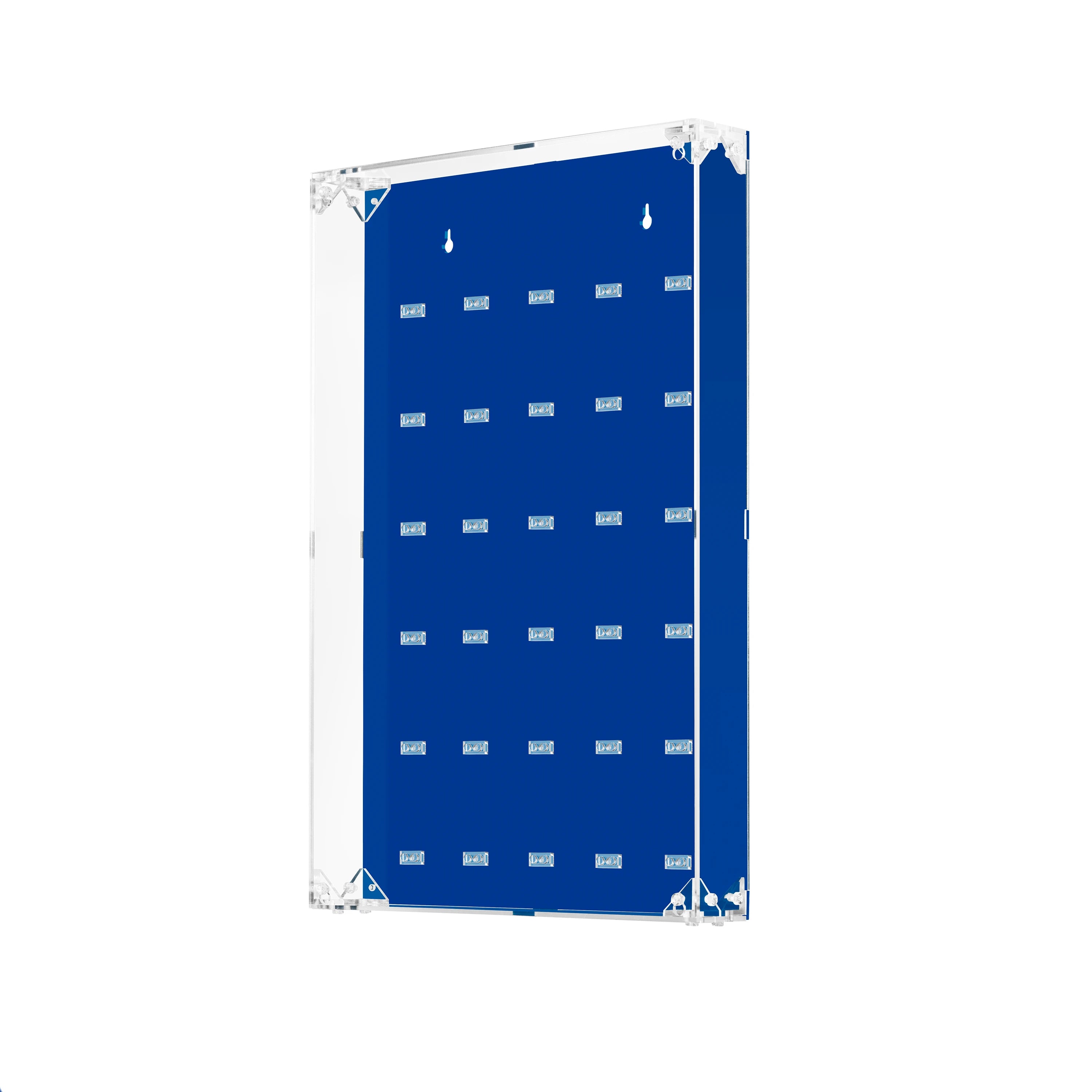 Navy Blue Gloss LEGO Minifigure Wall Display Case – Minifig Archive