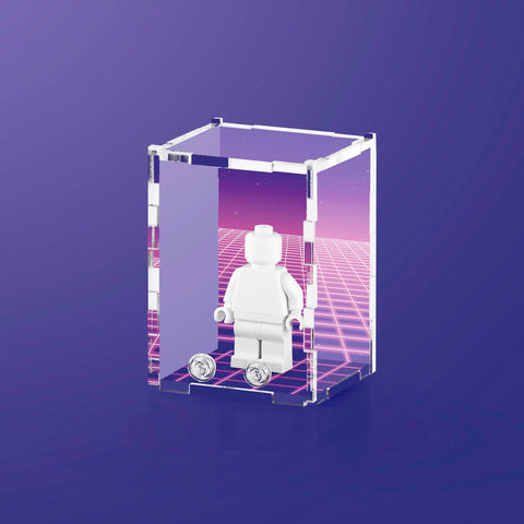Retro Neon Display Case for LEGO Minifigures – Minifig Archive