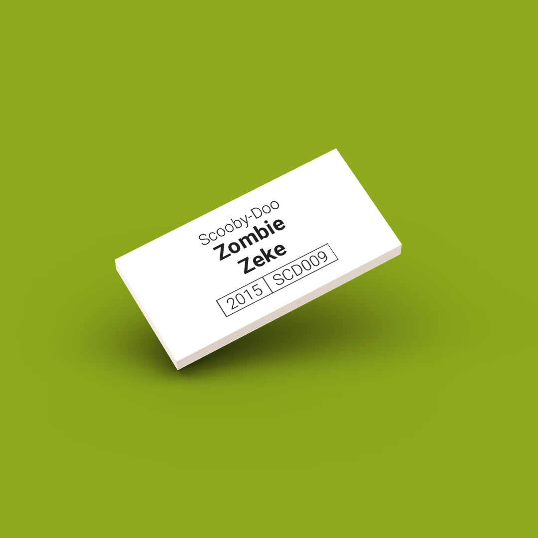 Identification tag for LEGO minifigure Zombie Zeke - scd009 – Minifig ...