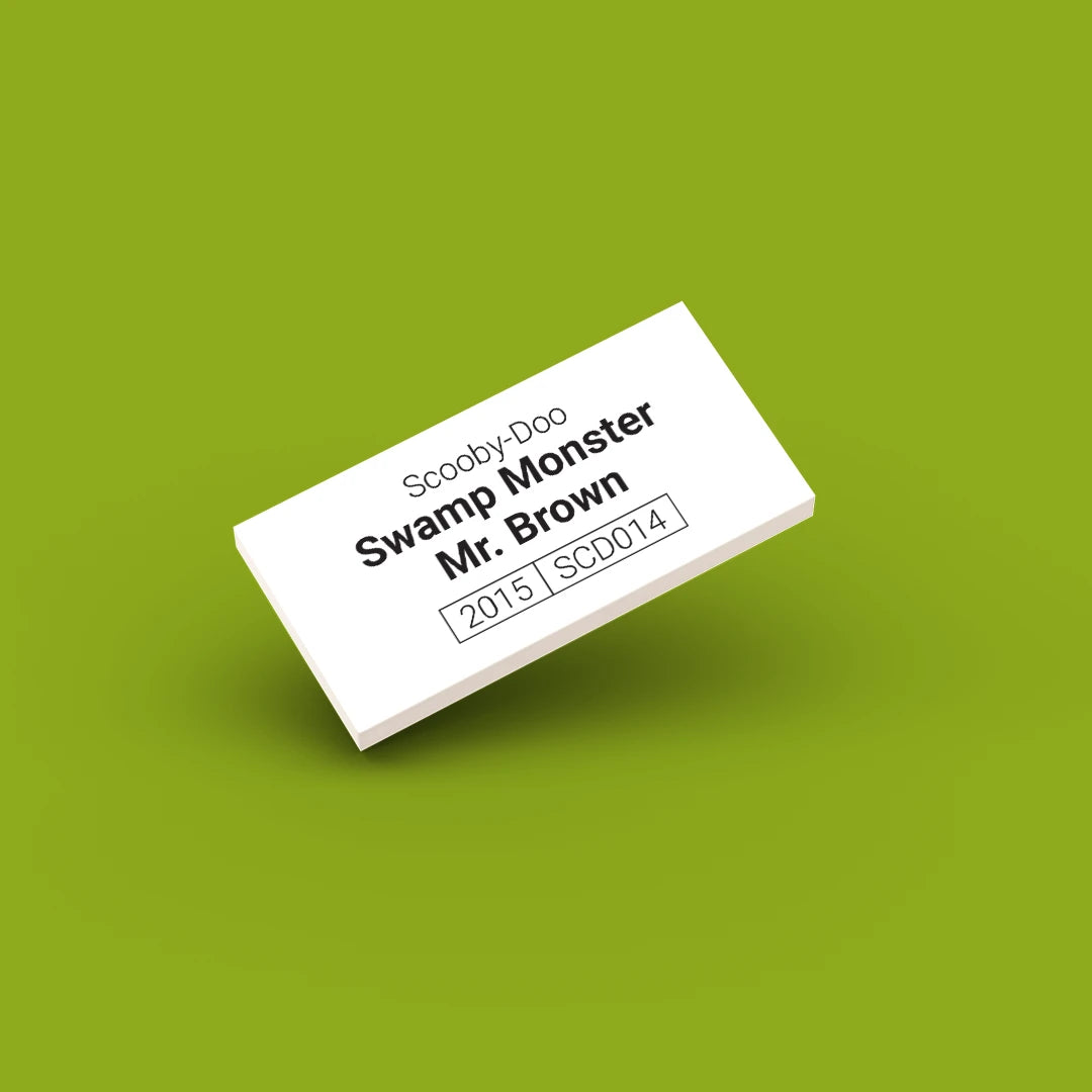 Identification tag for LEGO minifigure Swamp Monster - scd014 – Minifig ...