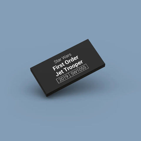 ID tag for LEGO Star Wars minifigure First Order Jet Trooper - sw1055 ...