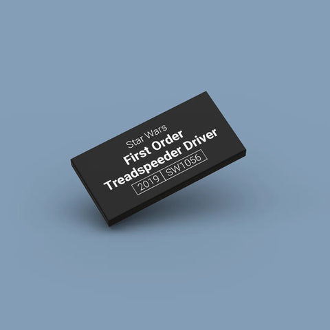 ID tag for LEGO Star Wars minifigure First Order Treadspeeder Driver ...